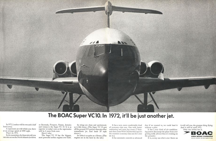 BOAC: BOAC Super VC 10. | Esquire | JANUARY 1966
