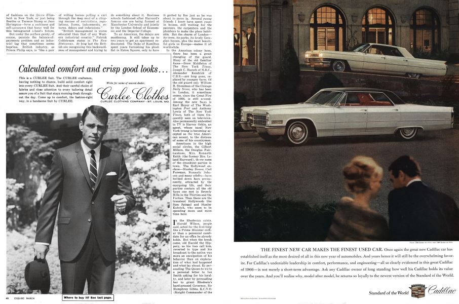 Curlee Clothing Company | Esquire | MARCH 1966