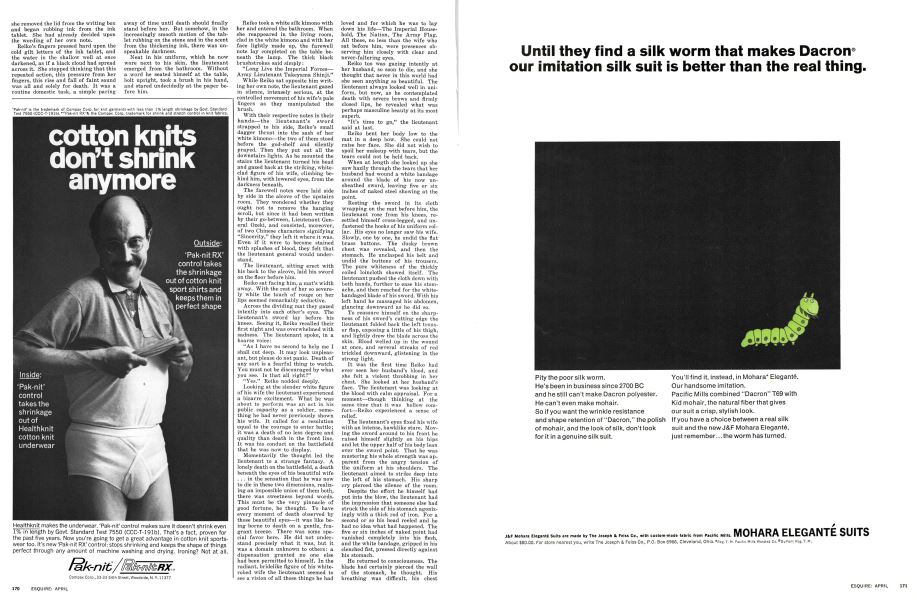 The Joseph & Feiss Co.: Mohara Elegante Suits | Esquire | APRIL 1966