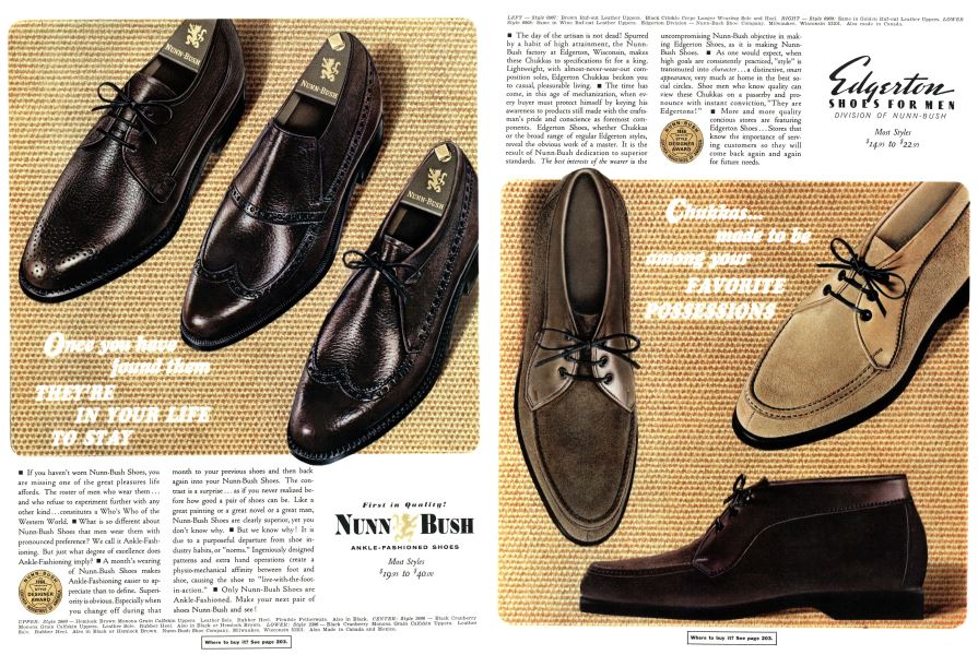 Nunn-bush Shoe Company | Esquire | SEPTEMBER 1966