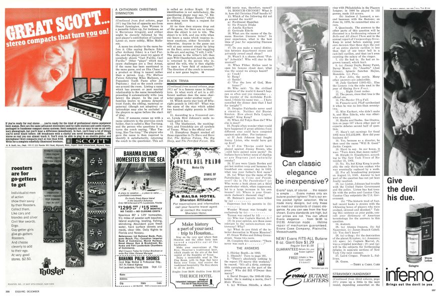 Advertisements | Esquire | DECEMBER 1966
