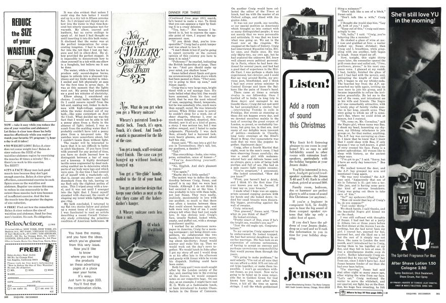 Relax-a-cizor | Esquire | DECEMBER 1966