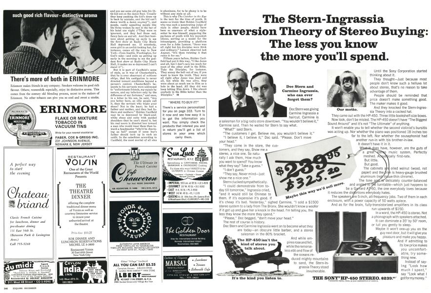 Advertisements | Esquire | DECEMBER 1966