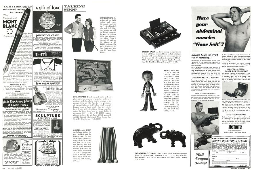Advertisements | Esquire | DECEMBER 1966