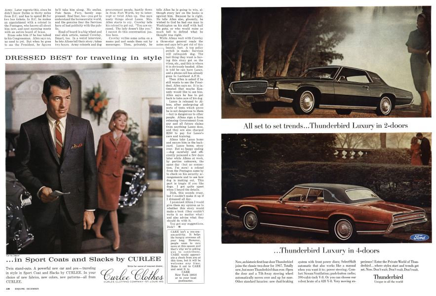 Curlee Clothing Company | Esquire | DECEMBER 1966