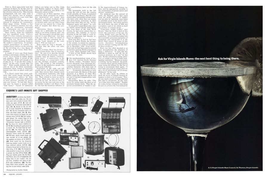 U. S. Virgin Islands Rum Council | Esquire | JANUARY 1967