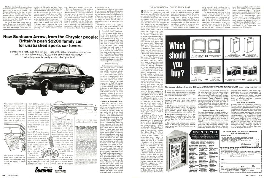 Chrysler Motors Corporation: Sunbeam Arrow | Esquire | MAY 1967