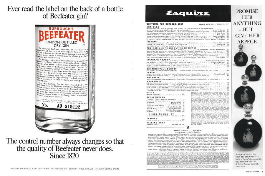 Masthead | Esquire | OCTOBER 1967
