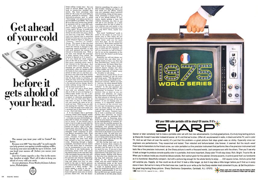 Sharp Electronics Corporation | Esquire | MARCH 1968