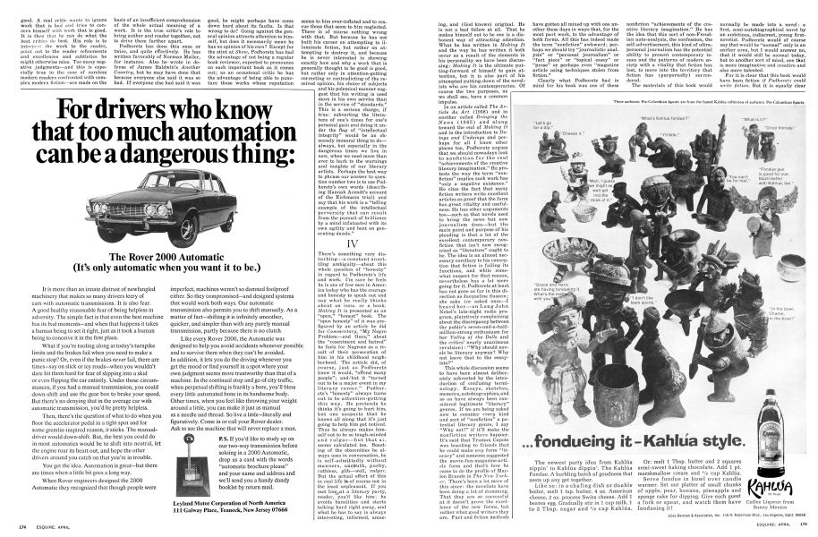 Jules Berman & Associates, Inc.: Kahlúa | Esquire | APRIL 1968