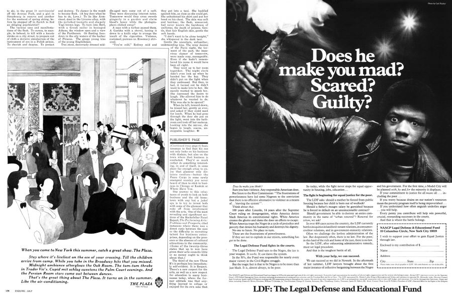 THE PLAZA | Esquire | JULY 1968