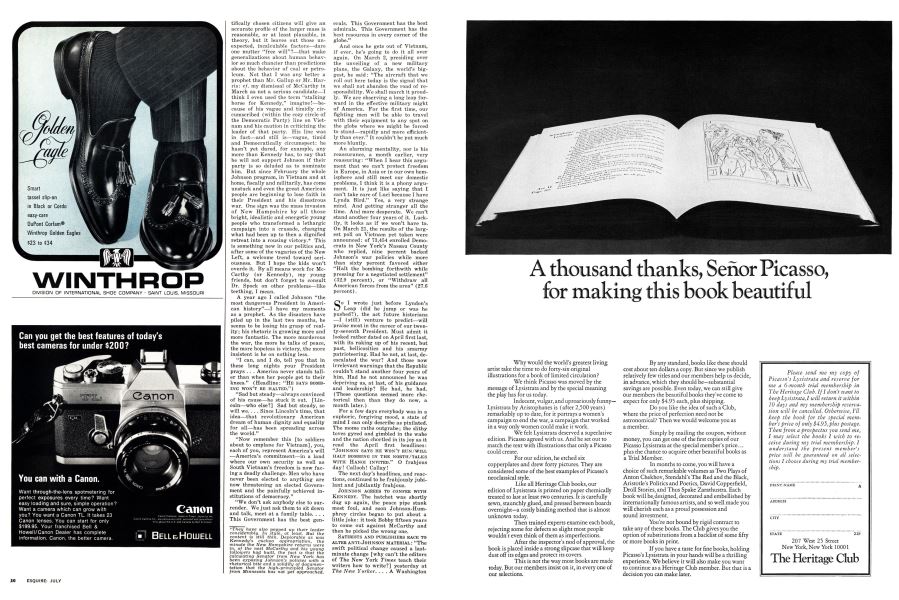 The Heritage Club | Esquire | JULY 1968