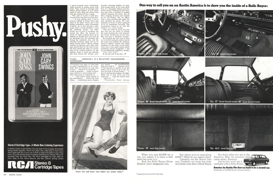 RCA: RCA cartridge | Esquire | AUGUST 1968