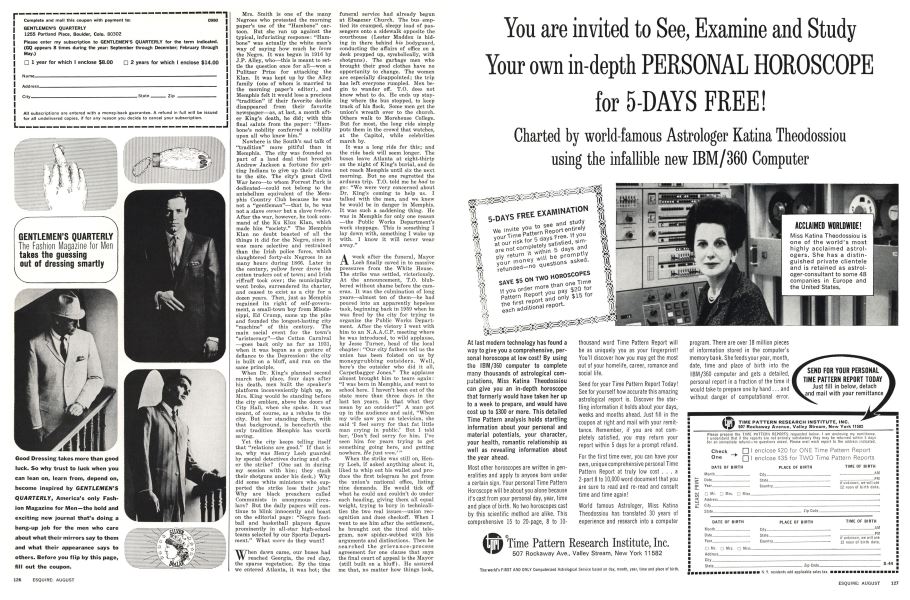 Time Pattern Research Institute, Inc. | Esquire | AUGUST 1968