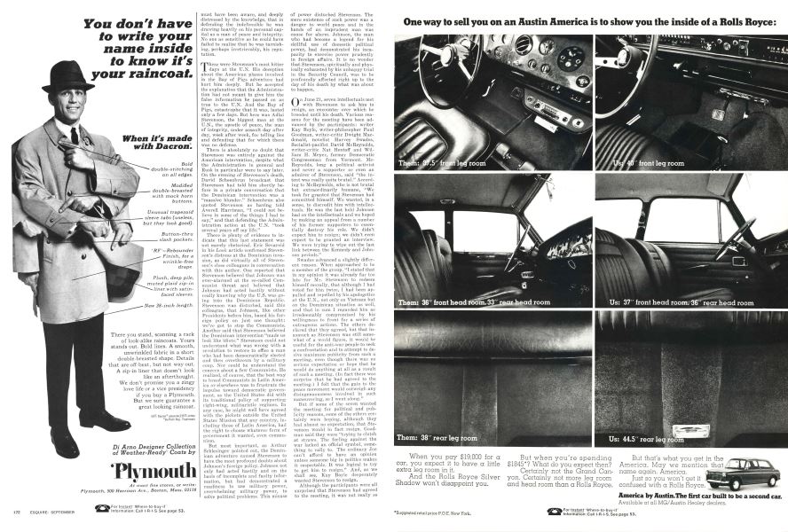 Plymouth | Esquire | SEPTEMBER 1968