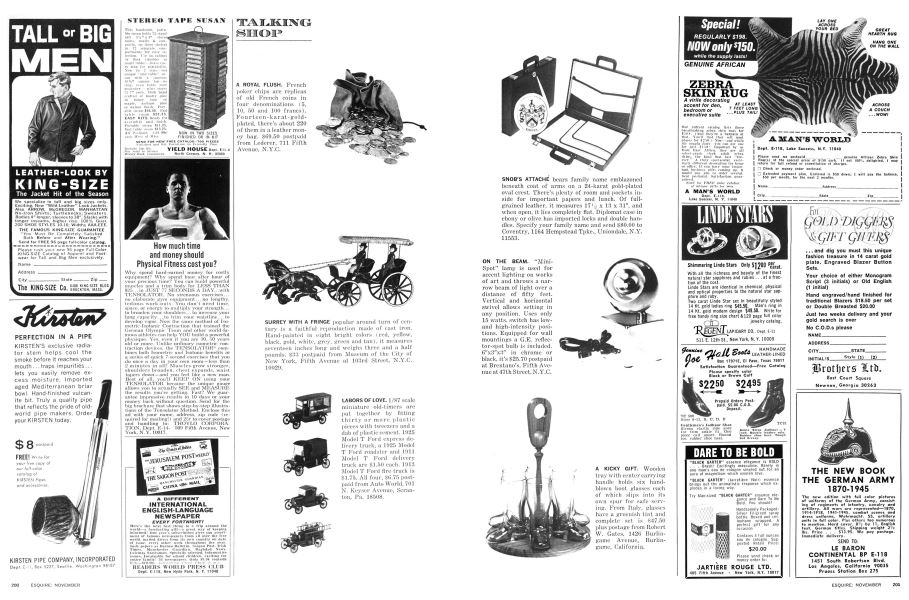 Advertisements | Esquire | NOVEMBER 1968