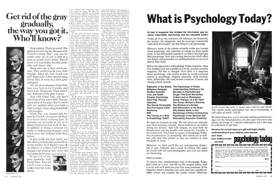 Psychology Today | Esquire | JULY 1969