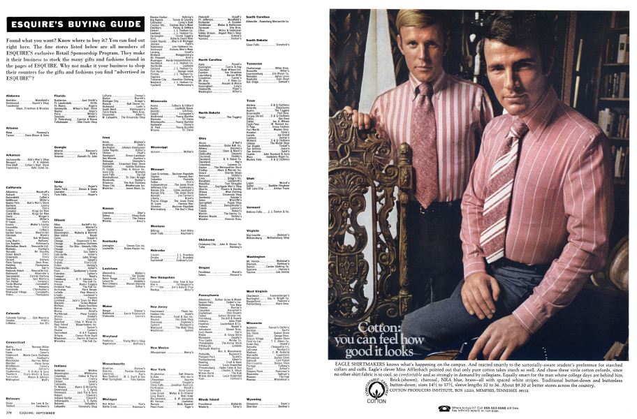 Esquire S Buying Guide Esquire September 1969