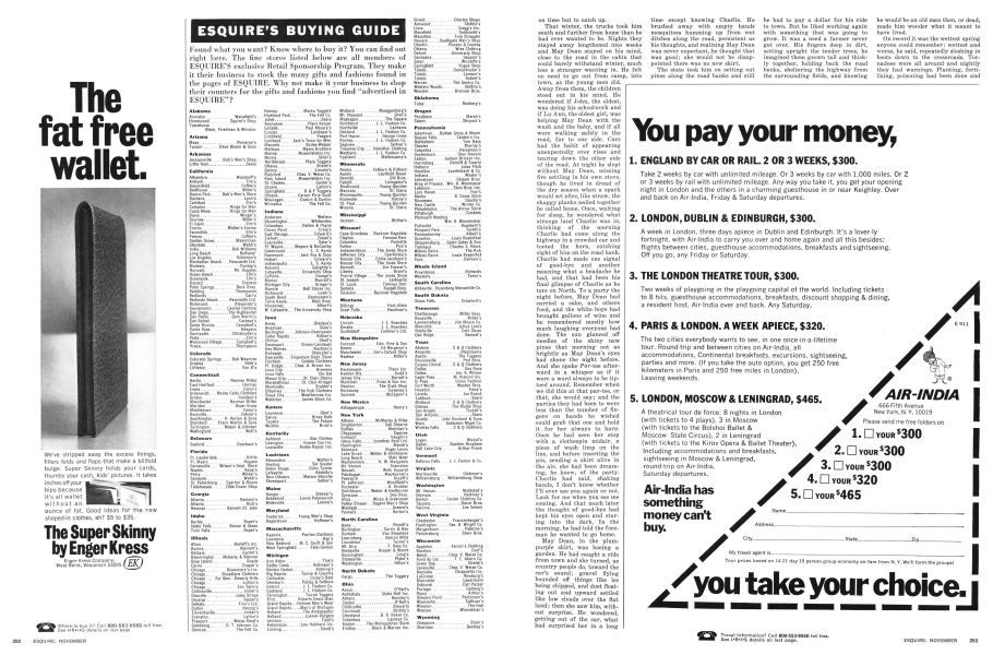 Advertisement | Esquire | NOVEMBER 1969