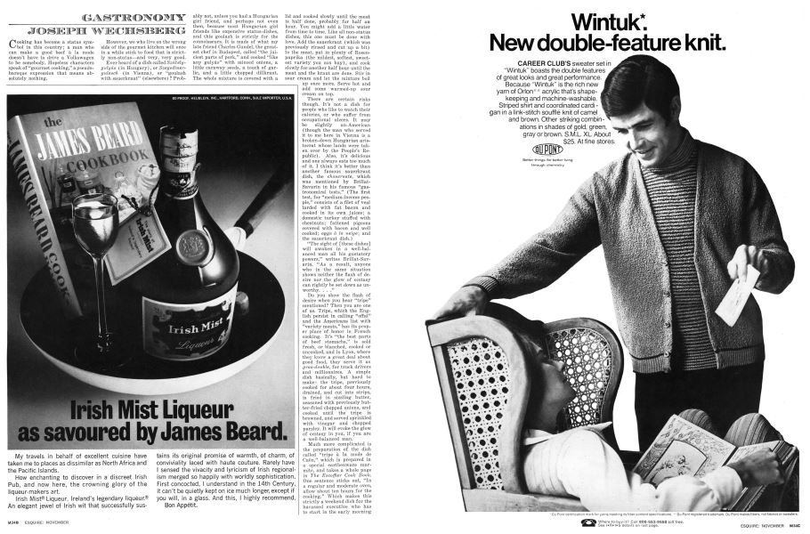 Gastronomy | Esquire | NOVEMBER 1969