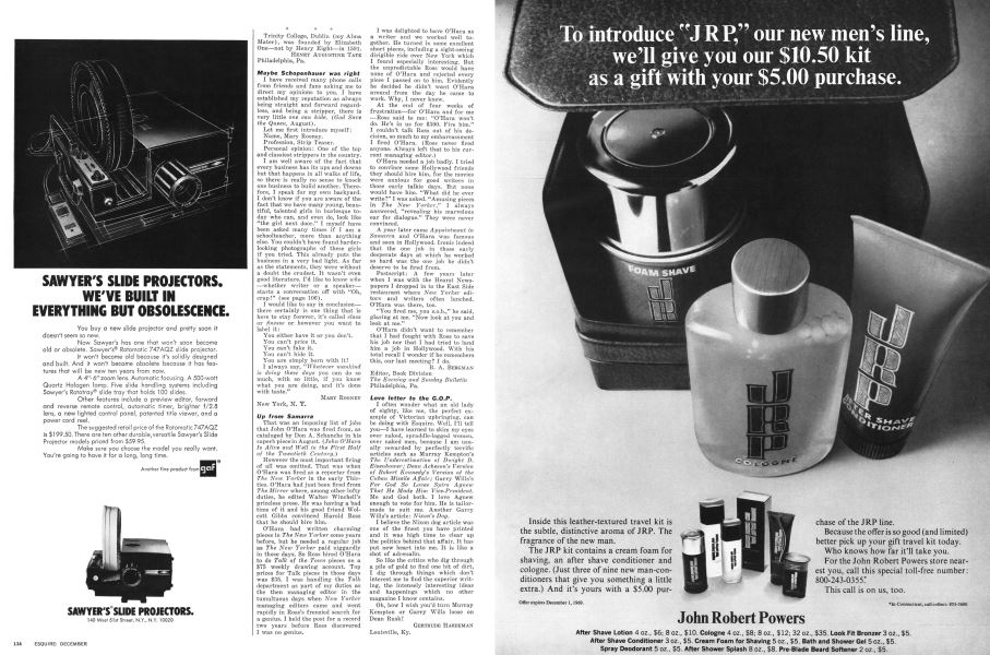 John Robert Powers | Esquire | DECEMBER 1969