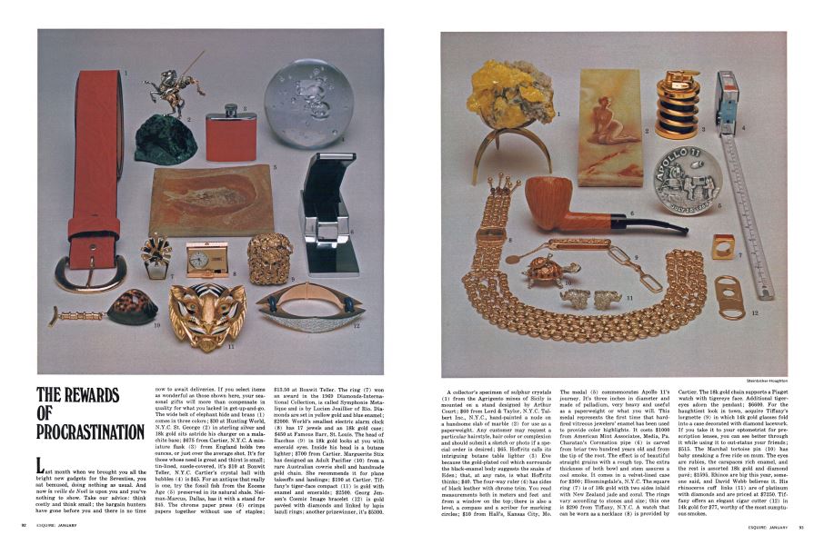 The Rewards of Procrastination | Esquire | JANUARY 1970