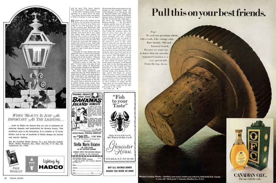 Schenley Distillers Co.: Canadian O.f.c. | Esquire | JANUARY 1970