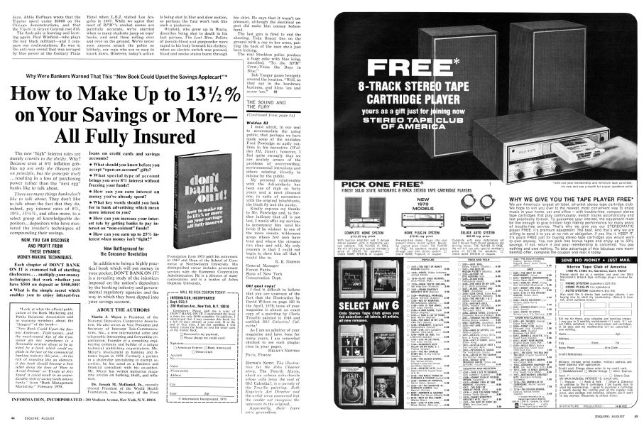 Advertisements | Esquire | AUGUST 1970