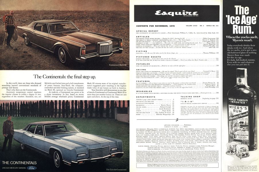 General Wine & Spirits Co.: Myers's Rum | Esquire | NOVEMBER 1970