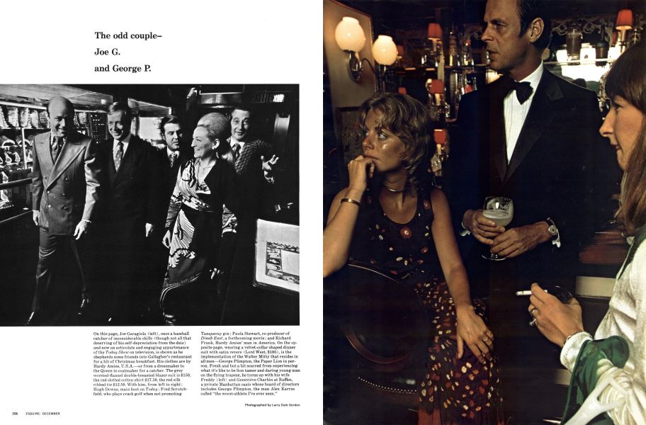 The odd couple— Joe G. George P. | Esquire | DECEMBER 1970