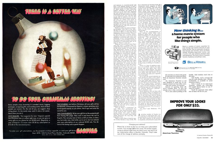 BELL & HOWELL | Esquire | DECEMBER 1970