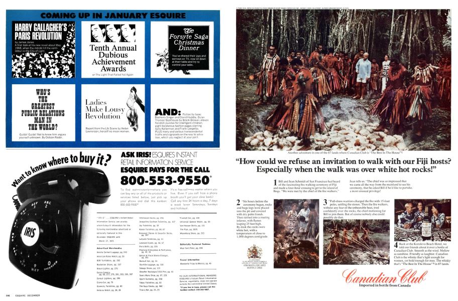 COMING UP IN JANUARY ESQUIRE | Esquire | DECEMBER 1970