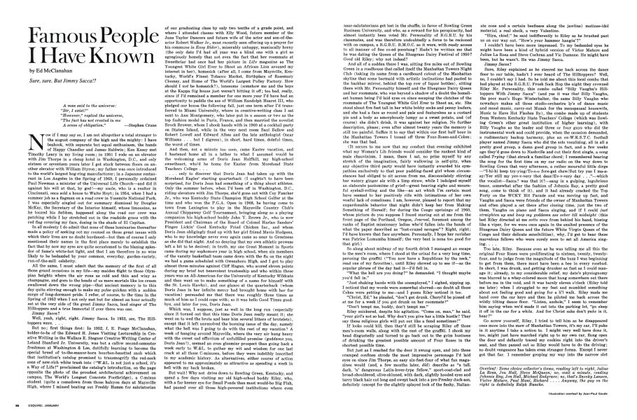 Famous People I Have Known | Esquire | JANUARY 1971