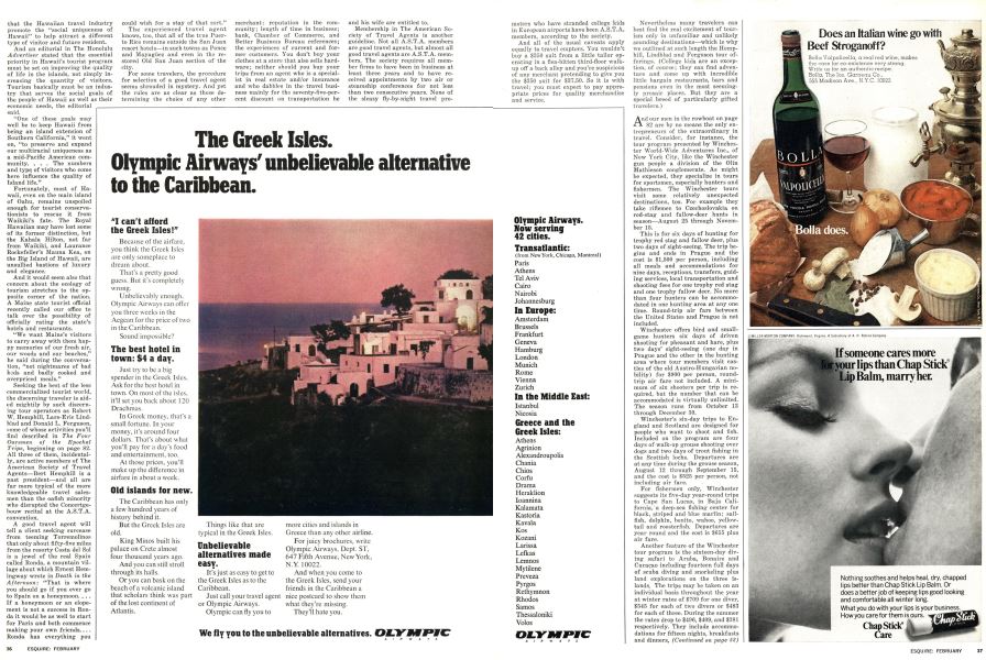 Olympic Airways | Esquire | FEBRUARY 1971