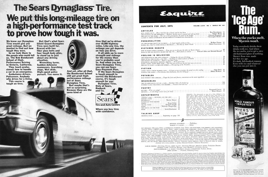 General Wine & Spirits Co.: Myers’s rum | Esquire | JULY 1971