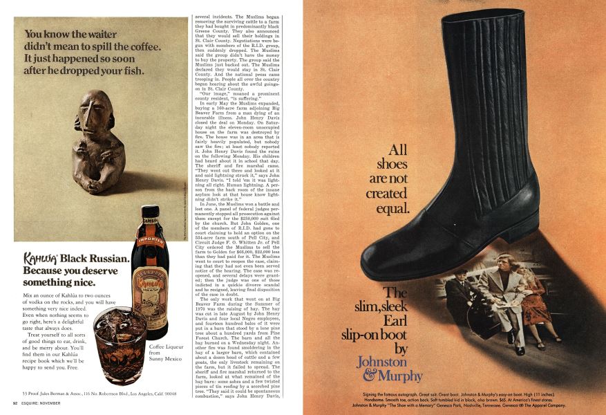 Jules Berman & Assoc.: Kahlúa | Esquire | NOVEMBER 1971