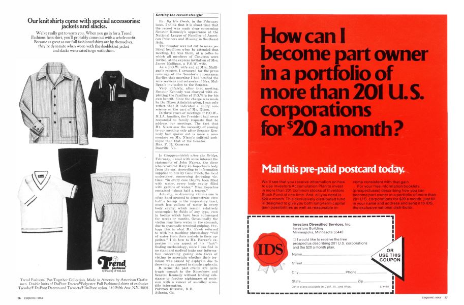 Advertisements | Esquire | MAY 1972