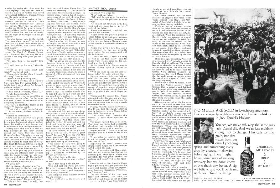 Lem Motlow, Prop.. Inc.: Jack Daniel | Esquire | JULY 1972