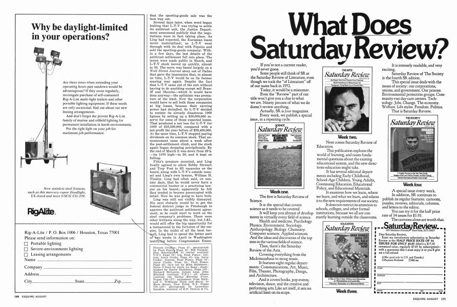 Advertisement | Esquire | AUGUST 1972