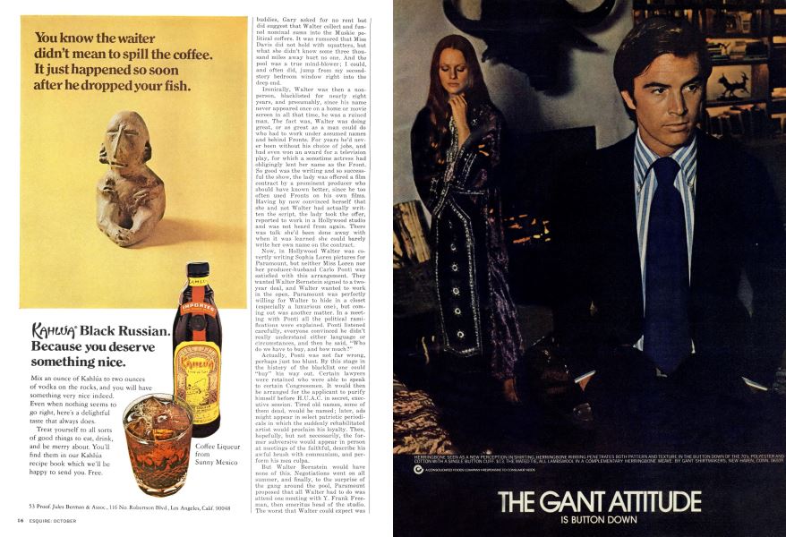 Jules Berman & Assoc.: Kahlúa | Esquire | OCTOBER 1972