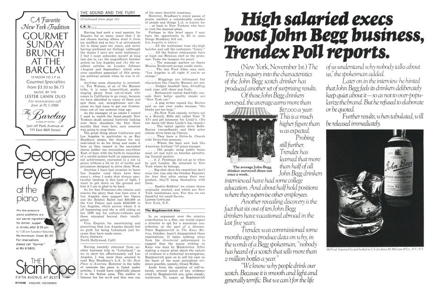 THE Stanhope | Esquire | DECEMBER 1972