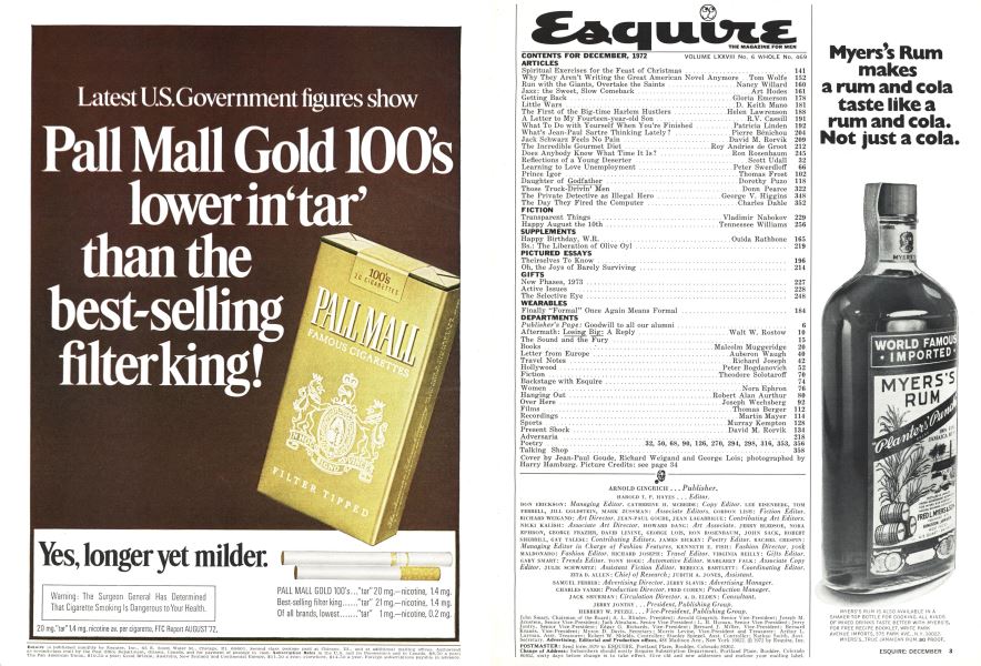 Advertisement | Esquire | DECEMBER 1972