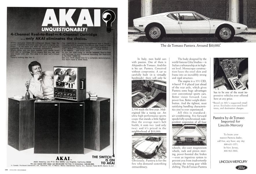 Ford: LINCOLN-MERCURY | Esquire | DECEMBER 1972