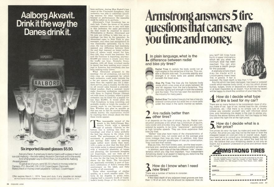 Armstrong Rubber Co.: Armstrong Tires | Esquire | JUNE 1973