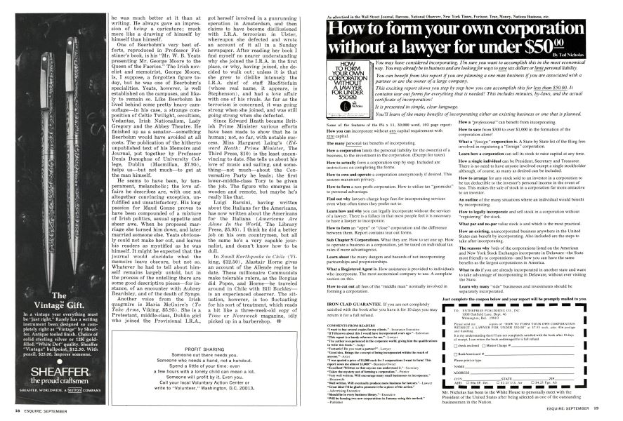 A Textron Company | Esquire | SEPTEMBER 1973