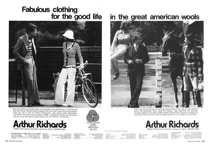 Arthur Richards | Esquire | OCTOBER 1973