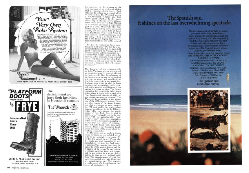 Seperti Sunlamps | Esquire | NOVEMBER 1973