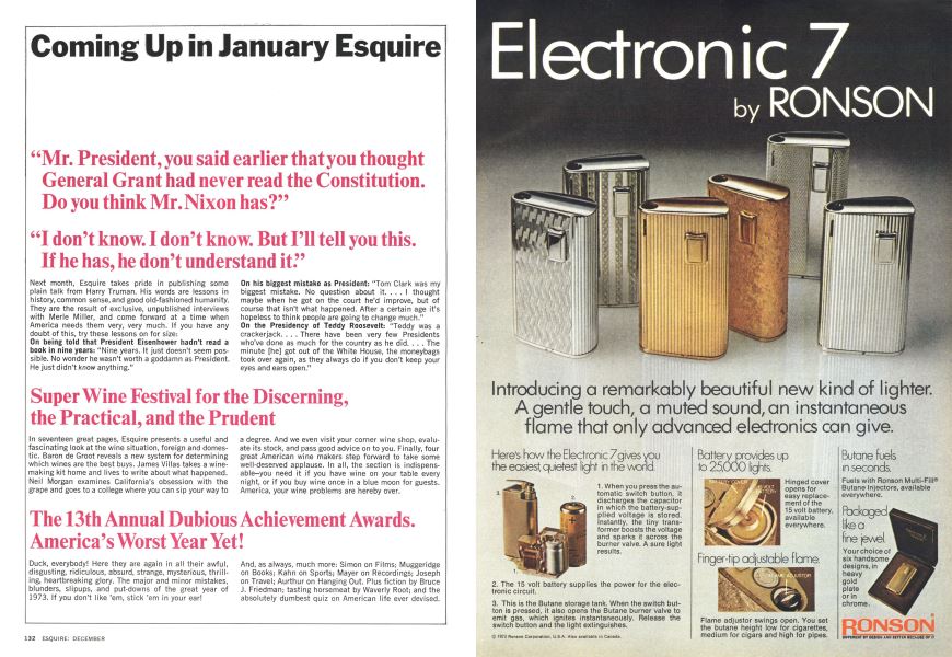 1973 Ronson Corporation. | Esquire | DECEMBER 1973