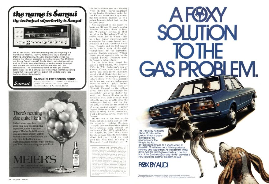 AUDI: FOX | Esquire | MARCH 1974