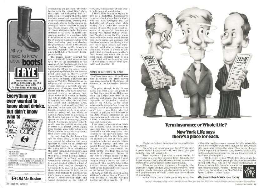 New York Life Insurance Company | Esquire | OCTOBER 1974